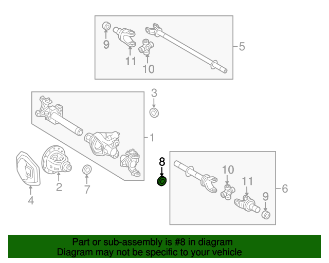2005-2024 Ford Drive Axle Shaft Seal AC3Z-1S175-A | OEM Parts Online