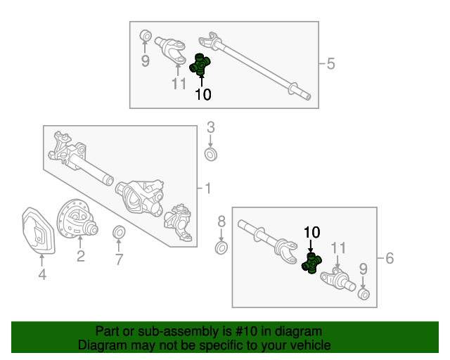 2011-2022 Ford U-Joint 5C3Z-3249-BA | Village Ford