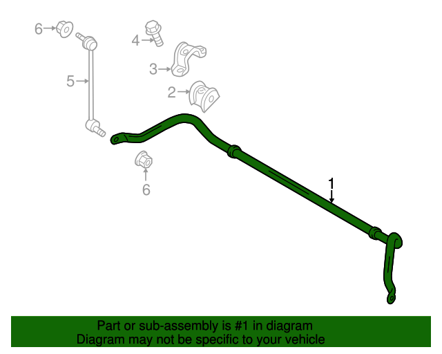 2015-2019 Ford Stabilizer Bar bk3z5482d | TascaParts.com