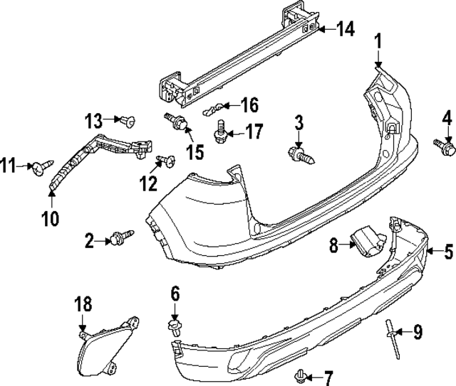 2022-2024 Mitsubishi Eclipse Cross Bumper Cover 85022W030P | Mitsubishi ...