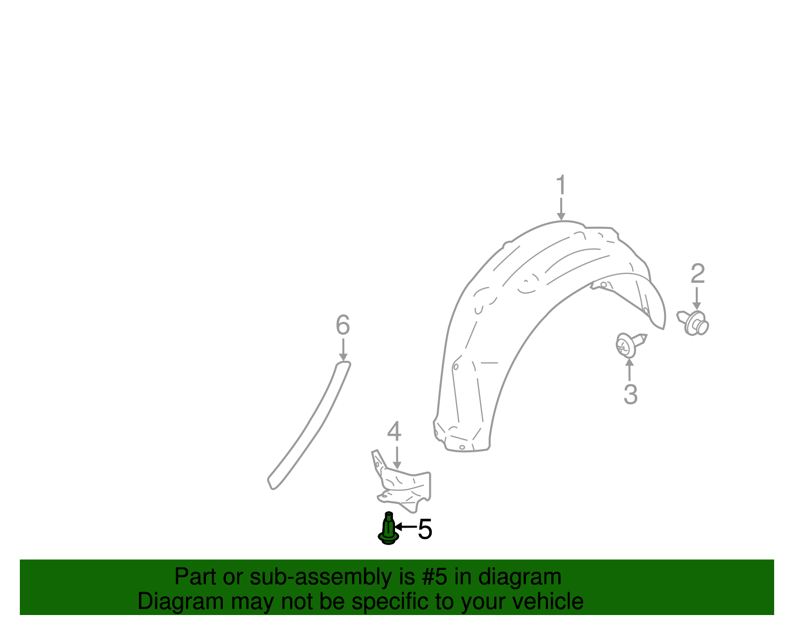 2013-2024 Toyota Side Cover Retainer Clip SU003-02989 | Toyota Parts Center