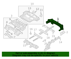 69100-P2050 - Rear Body Panel 2021-2024 Kia Sorento | Kia.Parts Store