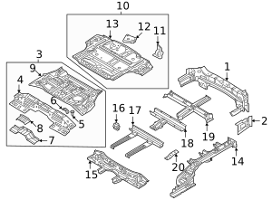 65541-P2000 - Side Reinforced 2021-2023 Kia Sorento | Kia.Parts Store