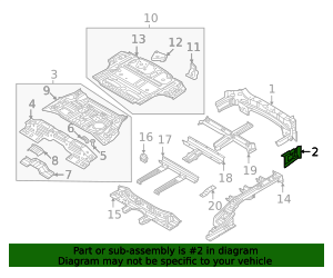 65541-P2000 - Side Reinforced 2021-2024 Kia Sorento | Kia.Parts Store