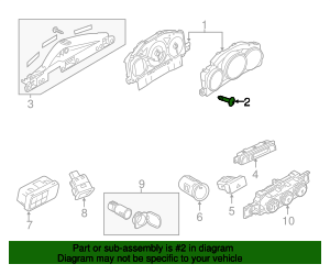 1999-2025 Mazda Handle, Inside Screw 9986-50-516B | OEM Parts Online