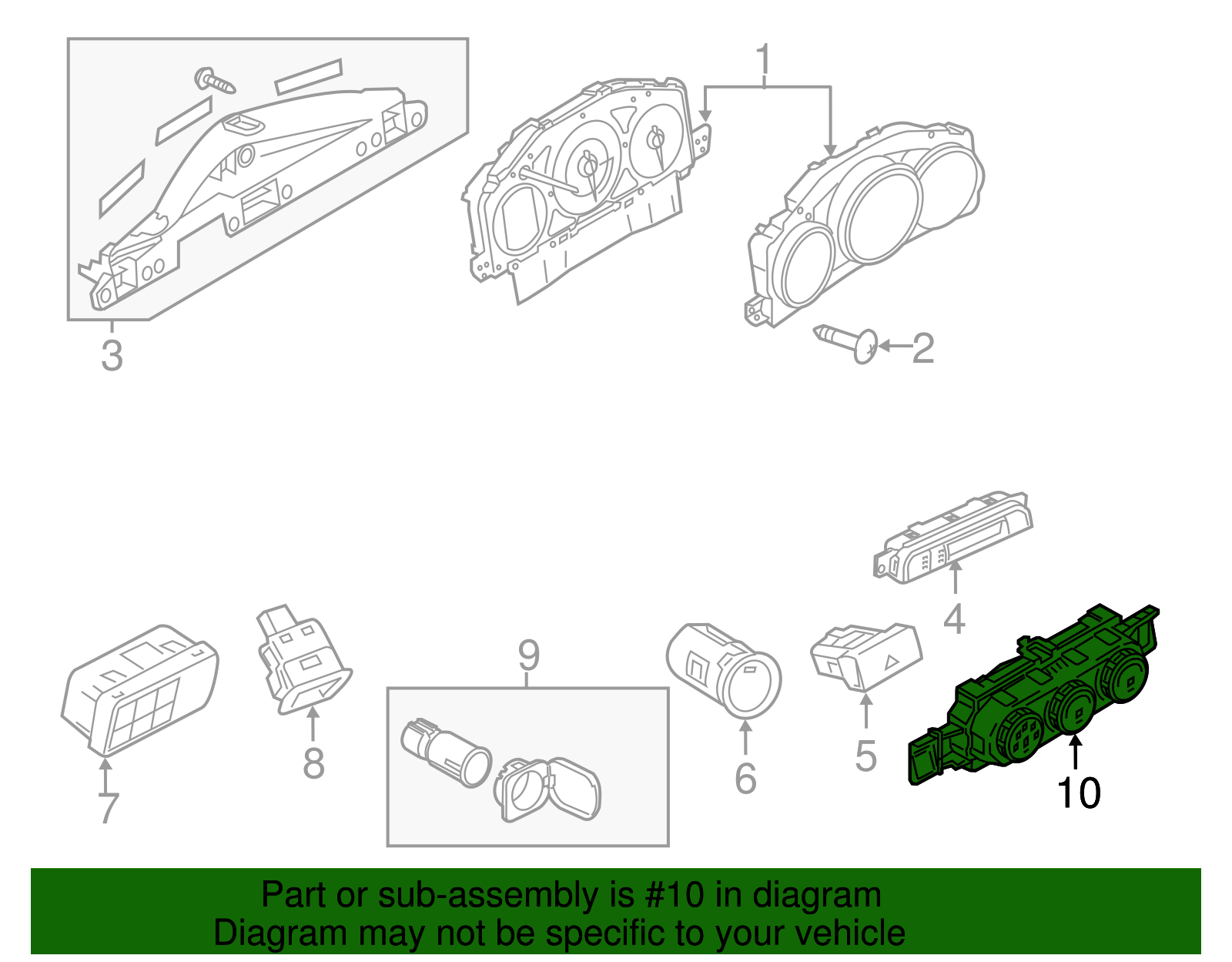 NG0R-61-190 - 2022-2023 Mazda MX-5 Miata - Dash Control Unit | Mazda ...