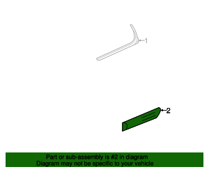 2007-2014 GM Driver Side Rear Door Molding 20816995 | Canever's ...