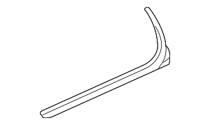 2007-2014 GM Rear Driver Side Door Window Outer Sealing Strip 22774086 ...