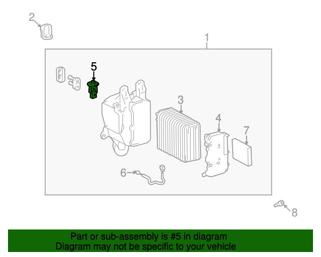 2002-2007 Lexus Expansion Valve 88515-60120 | OEM Parts Online