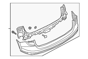 2019-2020 Audi Q3 Bumper Cover 83A-807-067-GRU | Audi USA Parts