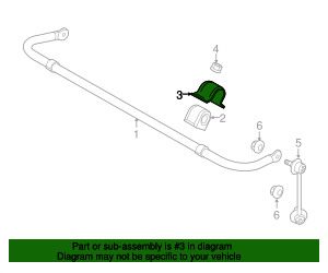 2013-2020 Mazda Stabilizer Bar Bracket KD35-28-155 | TascaParts.com