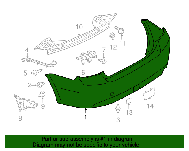 2012-2016 Subaru Impreza Bumper Cover 57704FJ024 | QuirkParts