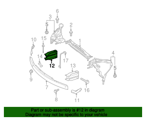 204-620-20-95 - Absorber 2008-2015 Mercedes-Benz C 63 AMG ...