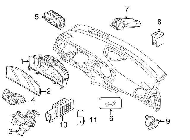31252952 - Ignition Switch 2010-2018 Volvo | Euro Parts 4 Less