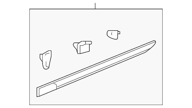 2015-2020 Cadillac Escalade ESV Body Side Molding - Passenger Side (RH ...