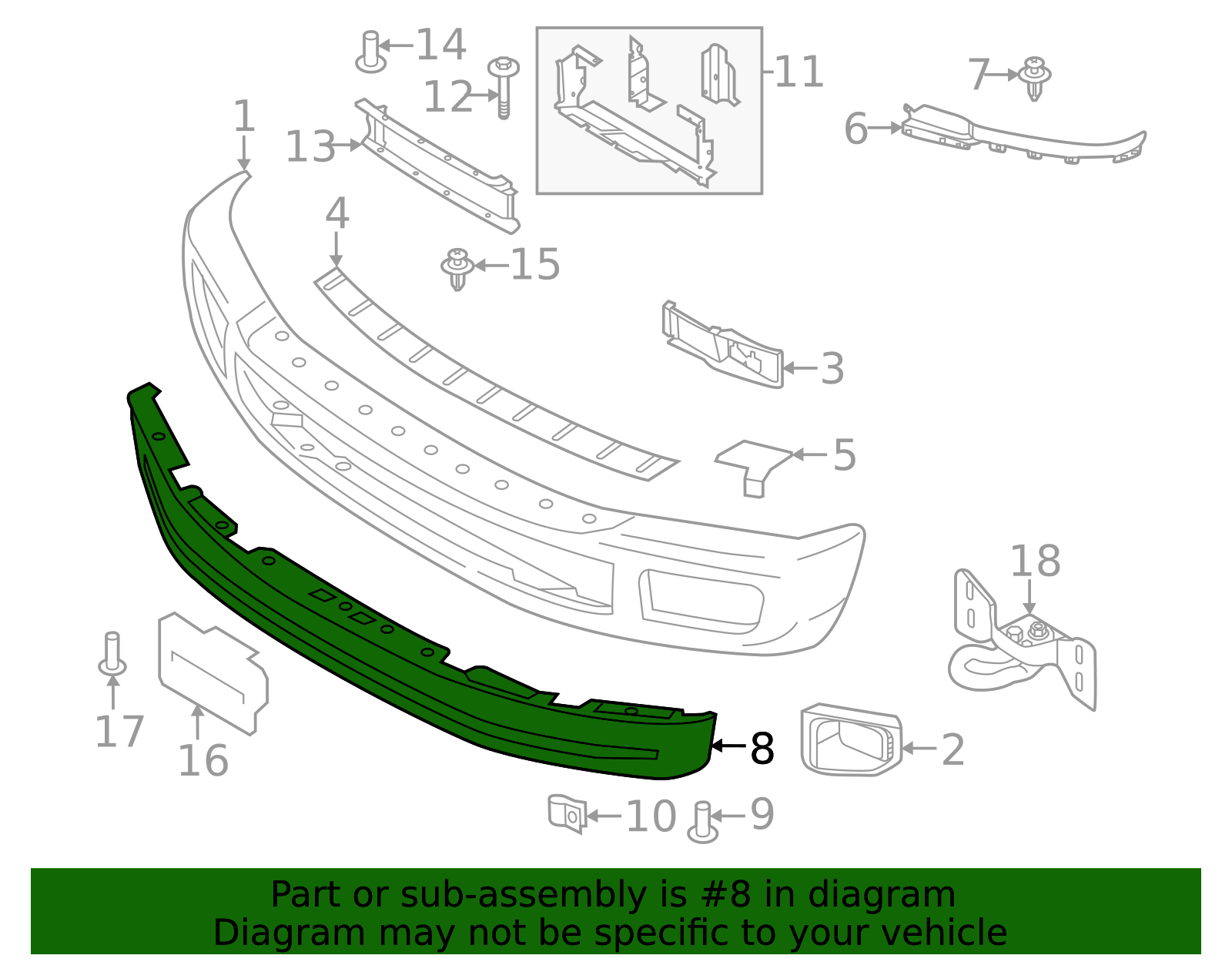 LC3Z-17626-AA - Valance Panel 2020-2022 Ford | Ford OEM Parts Direct