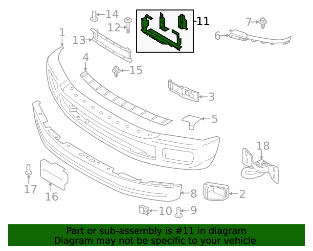 2020-2022 Ford F-250 Super Duty Air Deflector lc3z17b968b | TascaParts.com