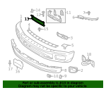 LC3Z-8419-AA - Center Molding - 2020 Ford | Sunrise Ford Parts