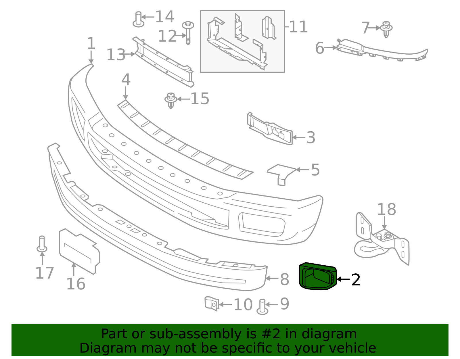 LC3Z-17C754-AA - Fog Lamp Bezel 2020-2022 Ford | Big 3 Auto Parts