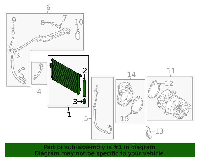 97606-P2000 - A/C Condenser 2021-2023 Hyundai | AutoNationParts.com