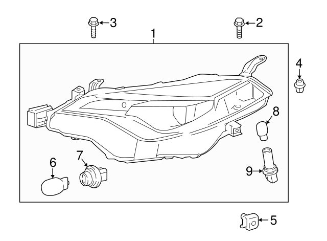 Toyota Headlamp Assembly Right, Front Right Part# 8111002m90 | Toyota ...