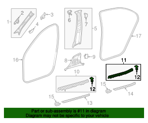 222-680-83-35-8R73 - Door Sill Plate 2014-2020 Mercedes-Benz ...