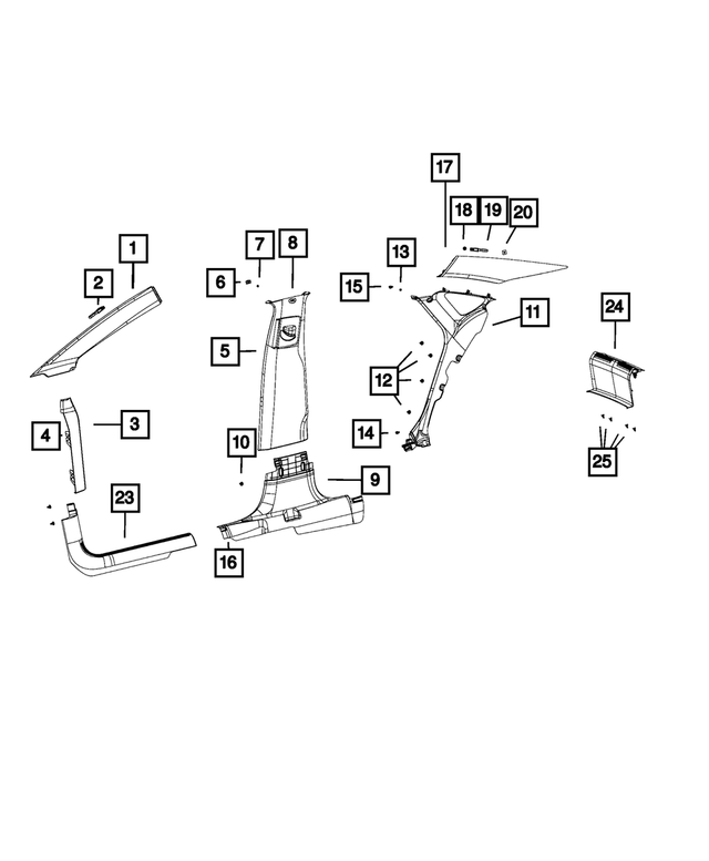 1WW25DX9AC - Deck Lower Rear Closure Panel 2015-2017 Chrysler 200 ...