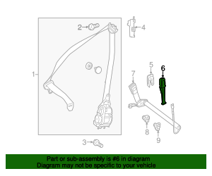 2014-2020 Mercedes-Benz Seat Belt Anchor Plate Cover 222-890-00-35-9051 ...