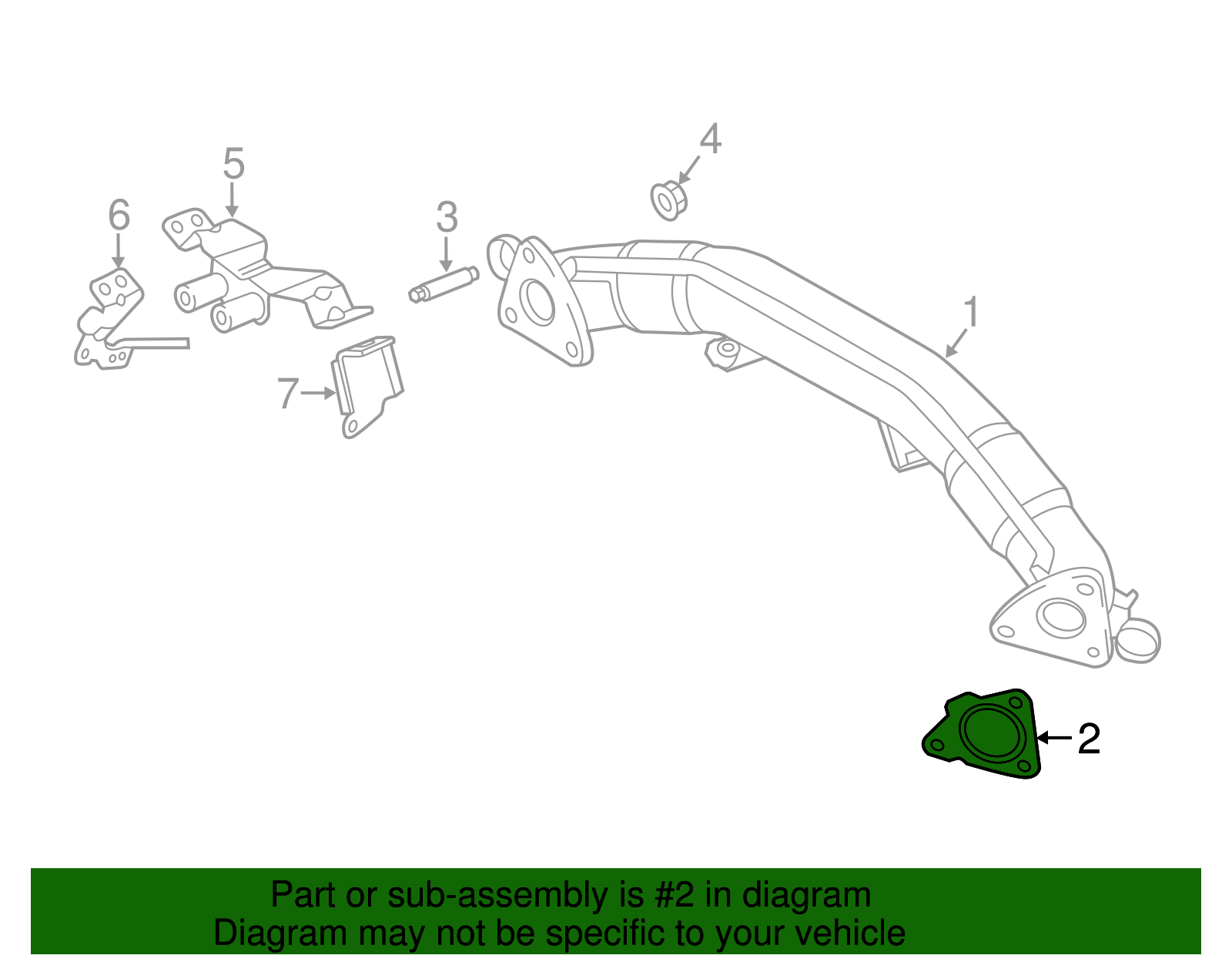 LR072304 - Cross Over Pipe Gasket - 2016-2020 Land-Rover | Land Rover ...
