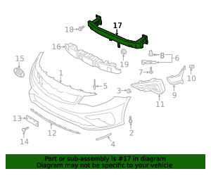 64900-D5510 - Impact Bar 2019-2020 Kia Optima | Kia.Parts Store
