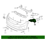 2019-2020 Kia Optima Lamp Bezel 86593-D5500 | Kia Parts Fast