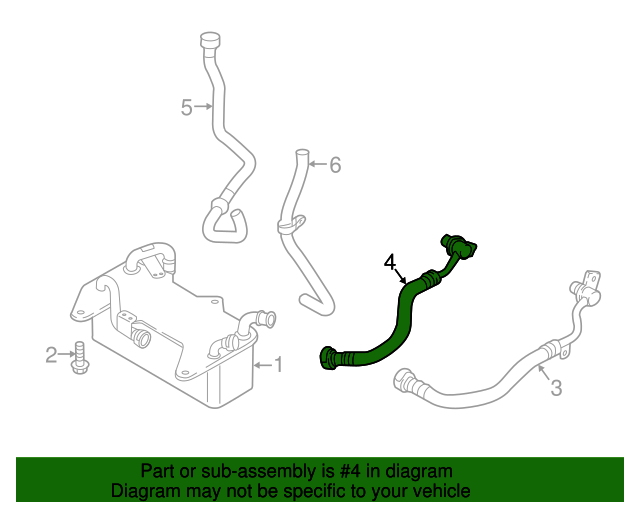 8W0-317-817-D - Oil Cooler Line 2018-2024 Audi | AutoNation Parts