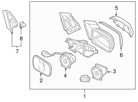 Outside Mirrors for 2007 Honda Civic | Honda OEM Discount Parts