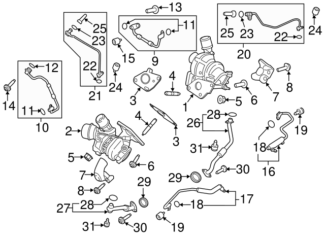 Genuine OEM Ford Part - Outlet Pipe FL3Z-8A520-B | Genuine OEM Ford ...