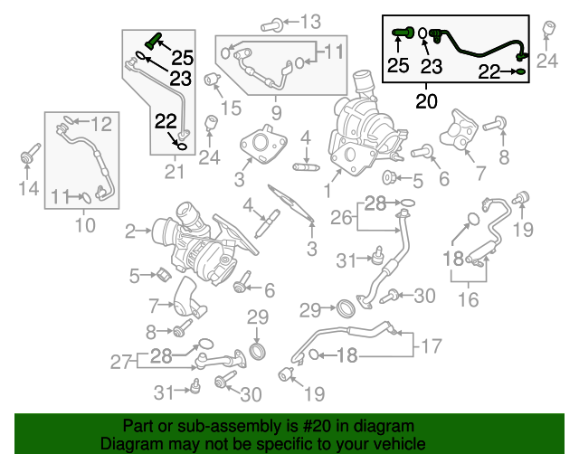 JT4Z-9G440-A - Oil Inlet Tube - 2015-2017 Ford F-150 | Lasco Auto Parts