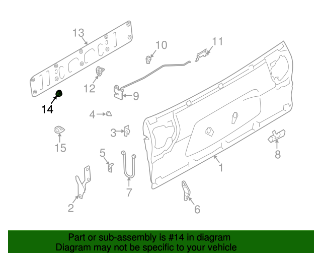 2003-2006 Subaru Baja Cover Grommet 909300021 | Subaru Parts Store