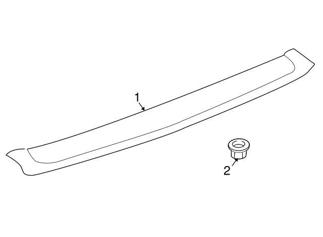 7L6-827-991-C-GRU - Spoiler - 2004-2010 Volkswagen Touareg | VW Direct ...