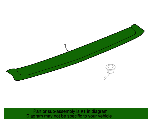 7L6-827-991-C-GRU - Spoiler - 2004-2010 Volkswagen Touareg | VW Direct ...