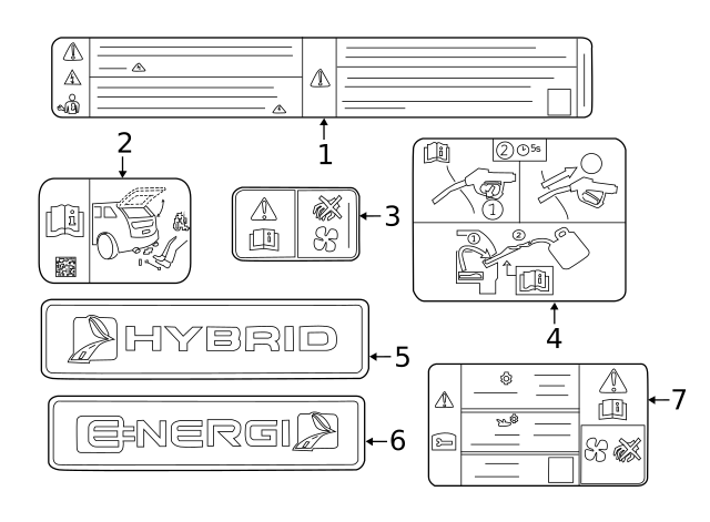 2013-2018 Ford Label DG9Z-9900014-A | OEM Parts Online