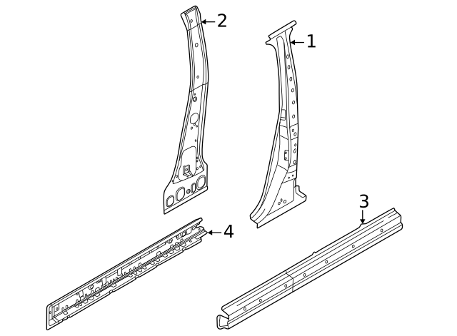 G6425-6RRMA - Rocker Panel Reinforcement 2021-2023 Nissan Rogue ...