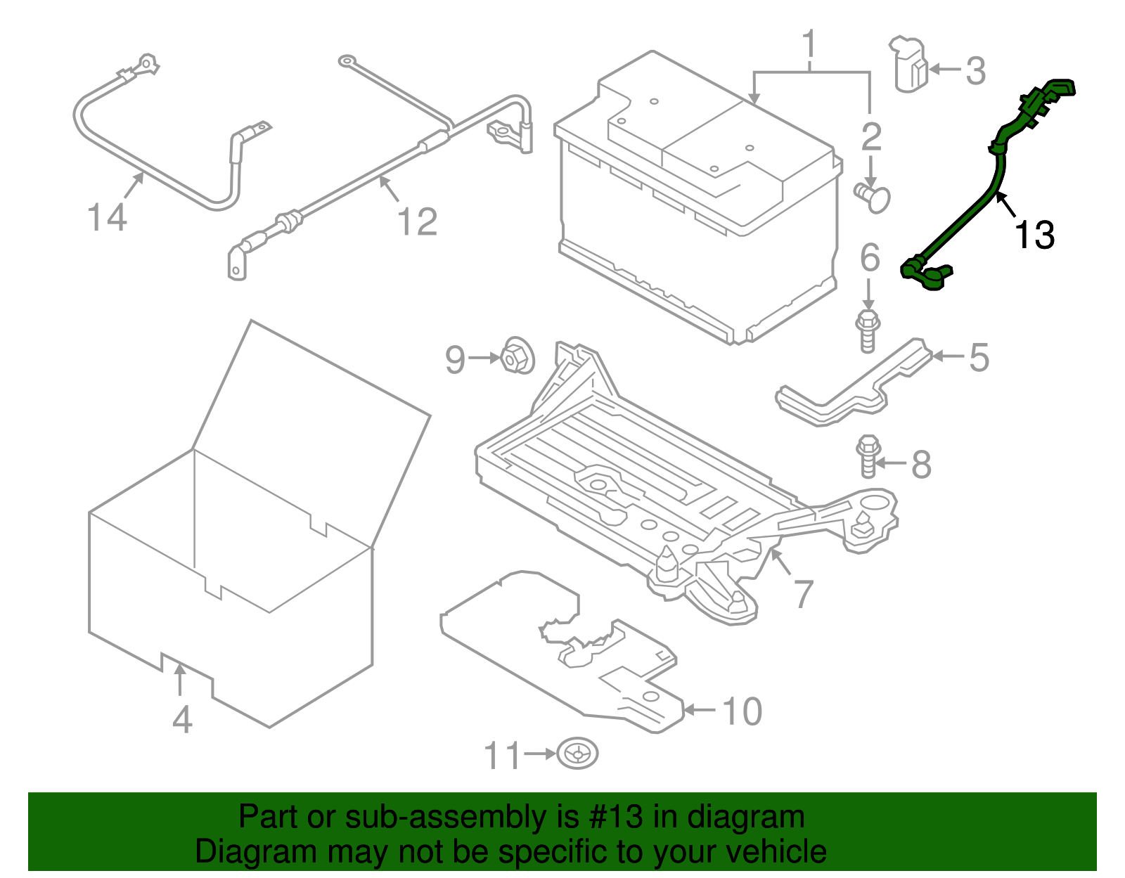 5Q0-971-235-D - High-Quality Battery Cable for 2015-2025 Volkswagen ...