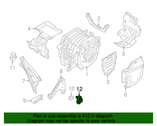 22-11-6-887-267 - Engine Mount 2014-2021 BMW | AutoNationParts.com