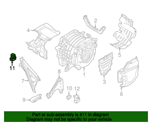 2014-2021 BMW Engine mount, right 22-11-6-887-268 | AutoNation Parts