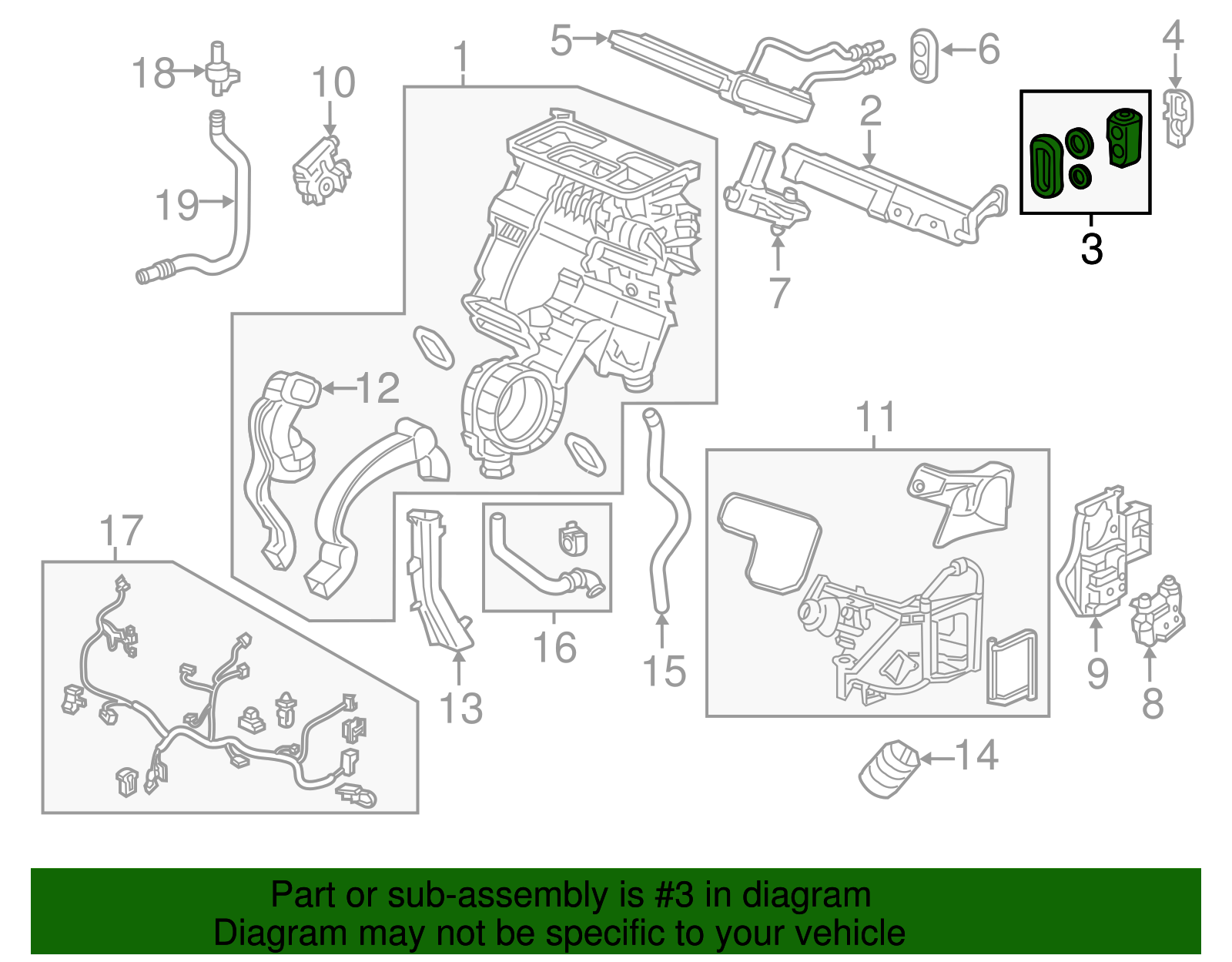 80221-TZ5-A51 - Valve Sub-Assembly Expansion - 2018-2021 Honda ...