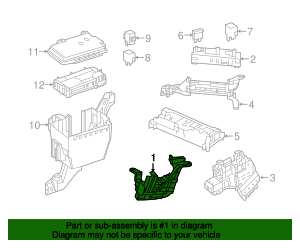 1665409315 - Fuse & Relay Box 2012-2019 Mercedes-Benz | AutoNationParts.com