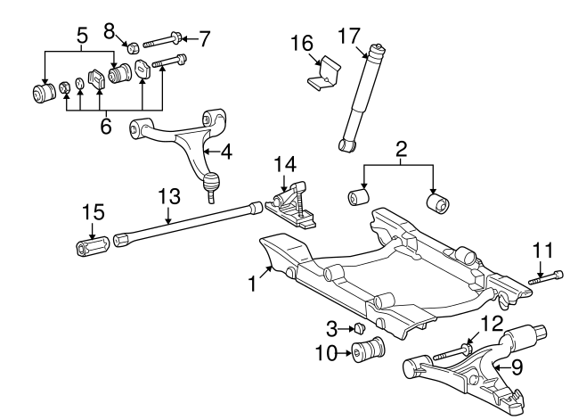 163-333-00-01 - Upper Control Arm 1998-2005 Mercedes-Benz | Mercedes ...