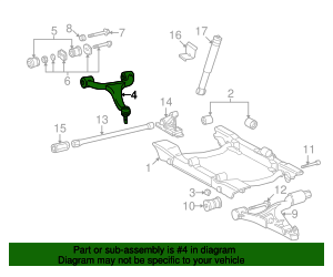 163-333-00-01 - Upper Control Arm 1998-2005 Mercedes-Benz | Mercedes ...
