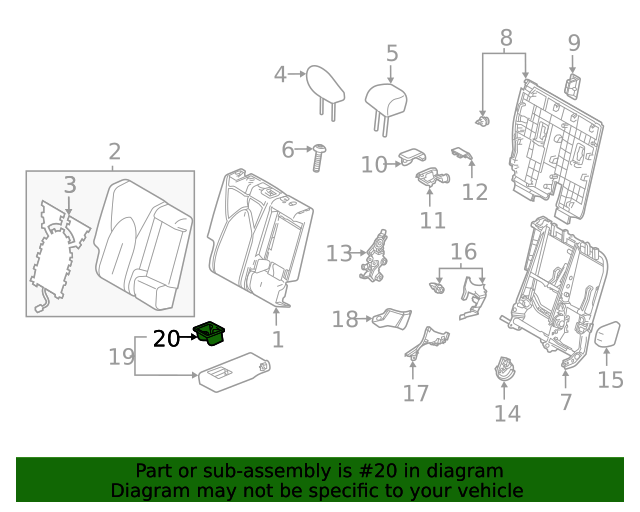2020-2021 Toyota Highlander Cup Holder 72806-0R040-B0 | OEM Parts Online
