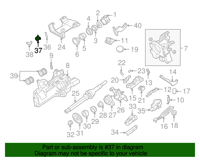 1992-2019 Ford Selector Lever Clip 3L3Z-7C130-AA | Ford AutoNation Parts