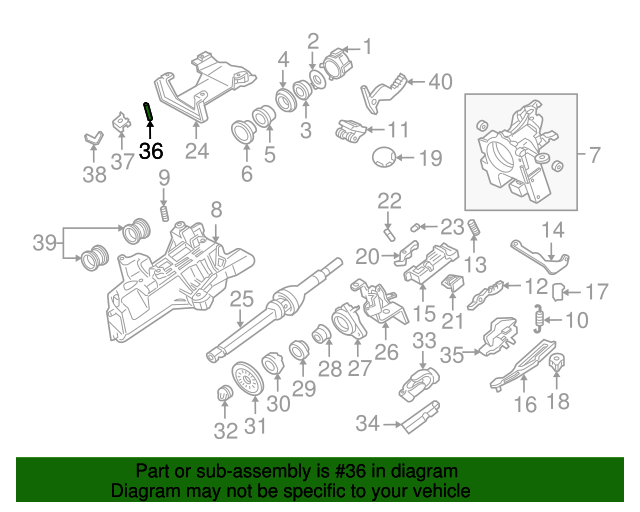 1992-2011 Ford Pin FODZ-7G357-A | TascaParts.com